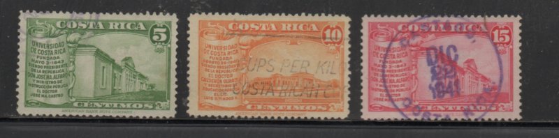 Costa Rica Scott# 212, 213, 214 used singles | Central & South America ...