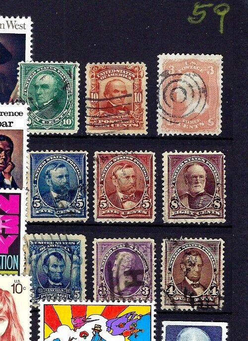 US STAMPS: Nice Vintage US Old Stamp Collection, see scan Used and ...