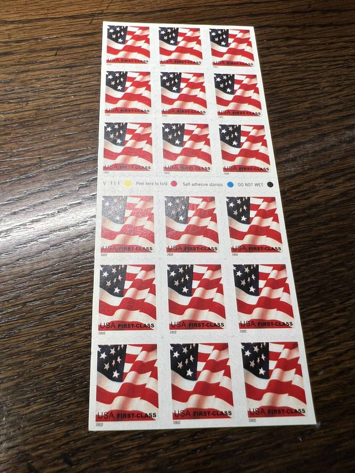 Scott #3635a Flag Booklet of 18 First Class (37c) Stamps - MNH-2002 ...