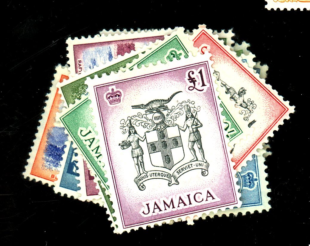 Jamaica #159-174 Mint FVF OG HR 174 Crease Cat $89 | Caribbean ...