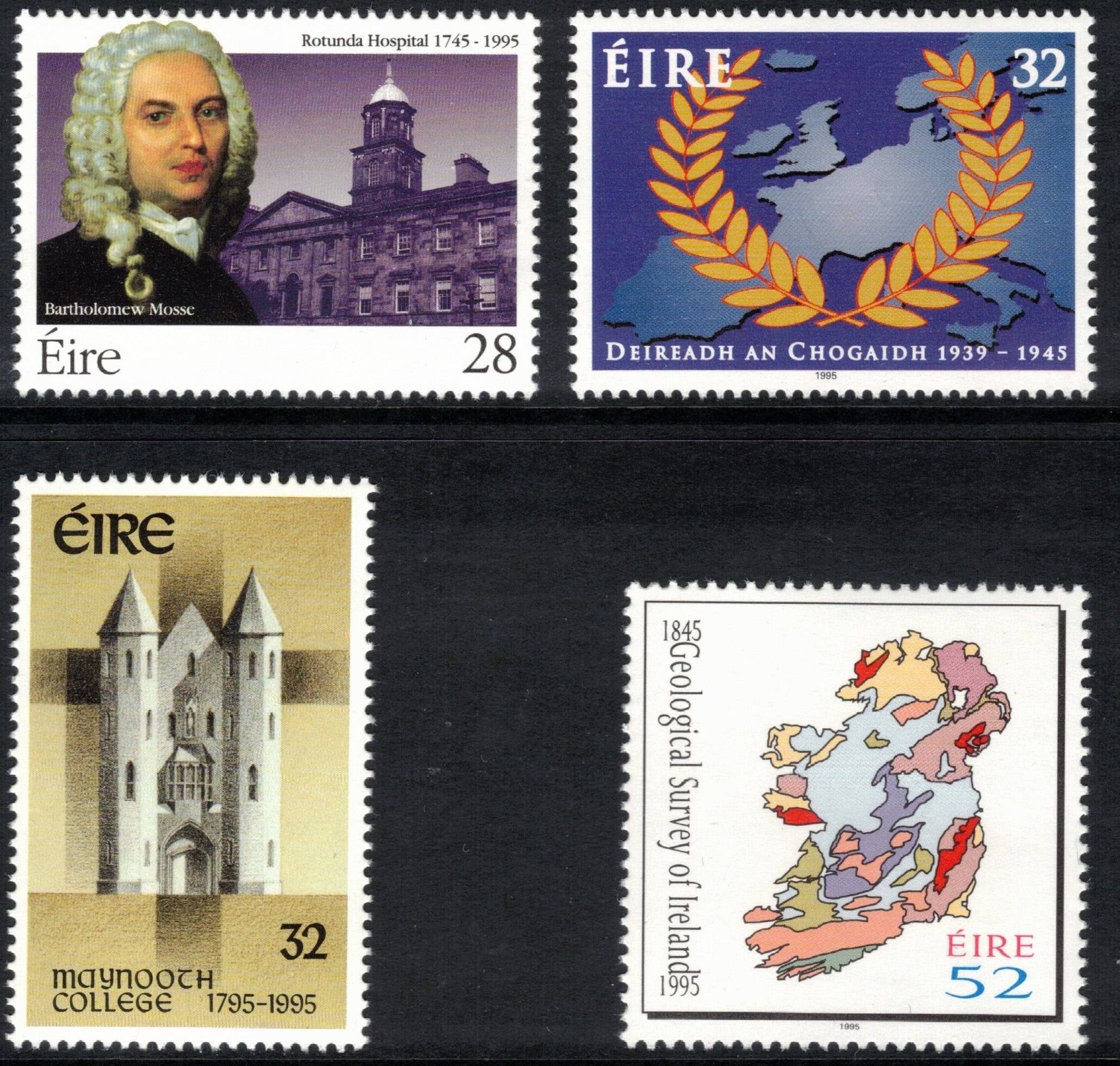 IRELAND 1995 Anniversaries; Scott 975-78, SG 961-64; MNH | Europe ...
