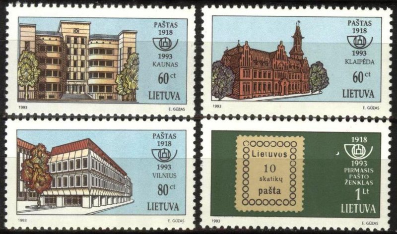 Lithuania 1993 75th Anniversary of First Lithuanian Stamp Church set of ...
