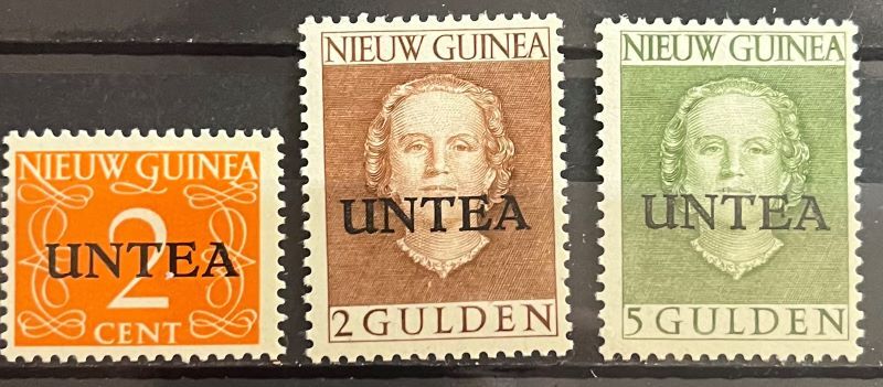 Untea (West New Guinea) #2a,18a,19a- SCV=$24.25 | Worldwide - United ...