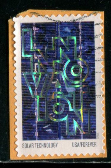 5518 US (55c) Innovation - Solar Technology SA, used on paper | United ...