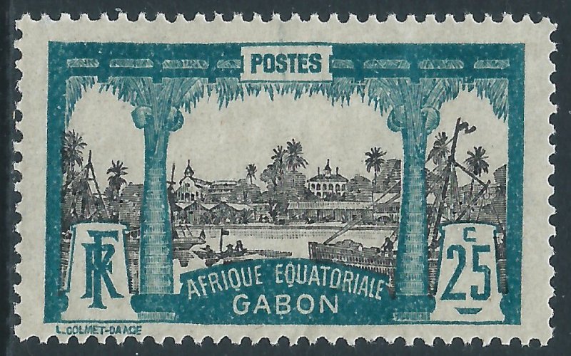Gabon, Sc #59, 25c MH | Europe - France & Colonies, General Issue Stamp ...