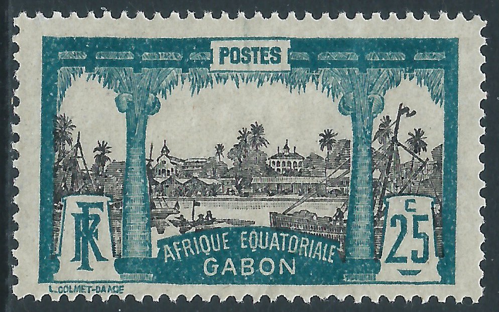 Gabon, Sc #59, 25c MH | Europe - France & Colonies, General Issue Stamp ...