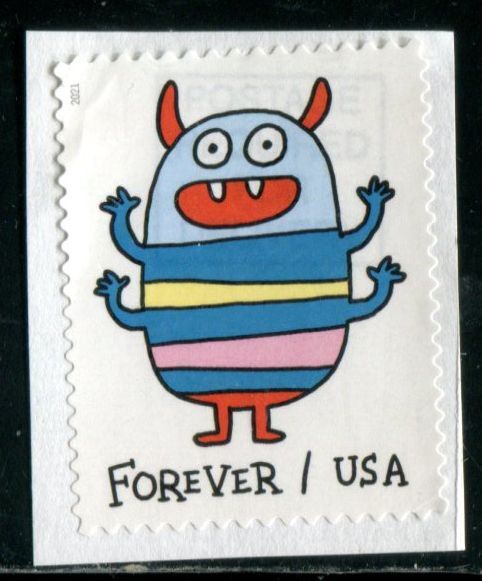 5637 (58c) Message Monster SA, used on paper | United States, General ...