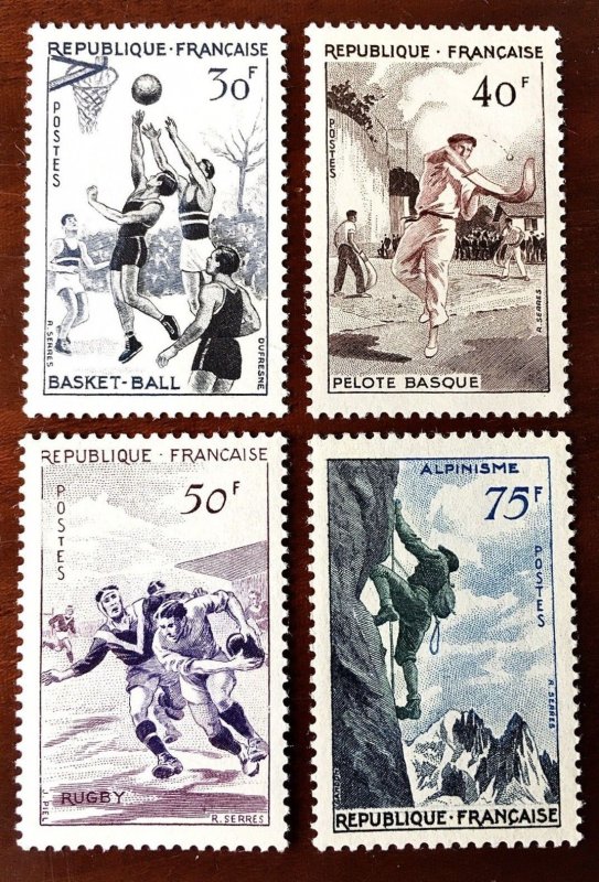 France 1956 Usually Sports (4v cpt) VF MNH CV$20+ | Europe - France ...