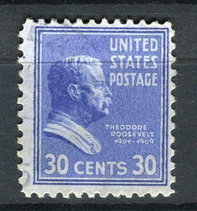 USA; 1938 early Presidential Series issue fine Mint hinged 30c. value ...