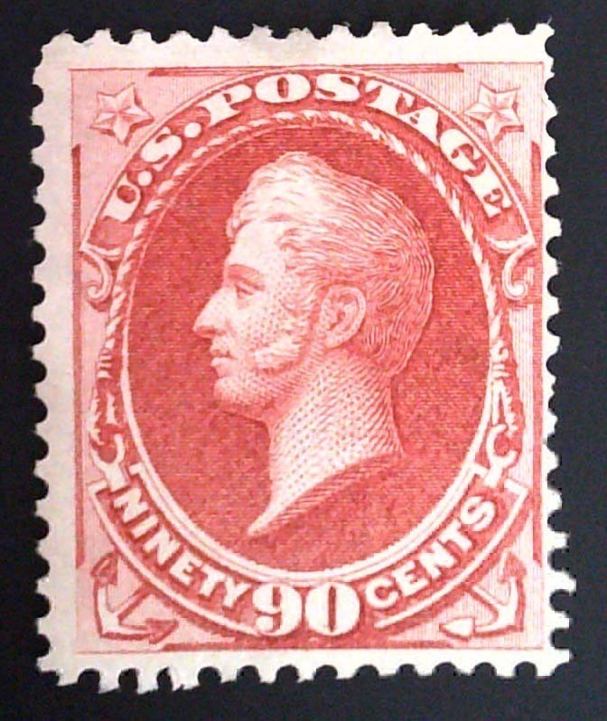 Scott #166 - VG - 90c Rose Carmine - Perry - NG - 1875 | United States ...