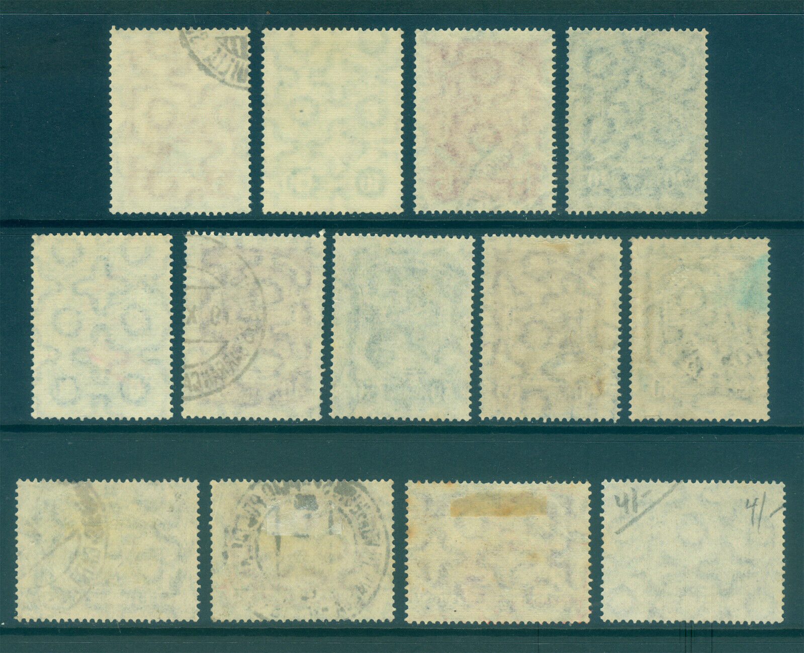 COLOMBIA 1923 Airmail SCADTA set Plane over river/ Bogota Scott C38-C50 ...