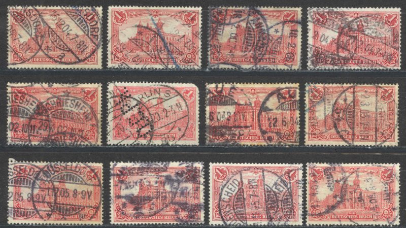 Germany Sc# 75 Used Lot/12 1902 1m Scenes | Europe - Germany & Colonies ...