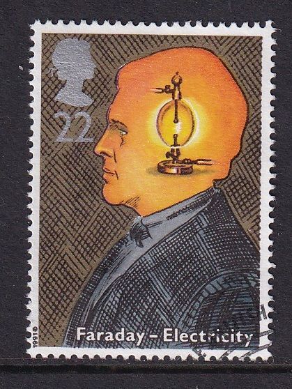 Great Britain #1360 used 1991 scientists 22p Faraday | Great Britain ...