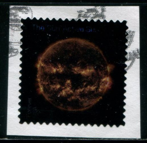 5601 US (55c) Sun Science - Active Sun SA, used on paper | United ...