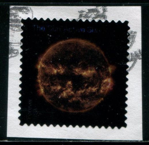 5601 US (55c) Sun Science - Active Sun SA, used on paper | United ...