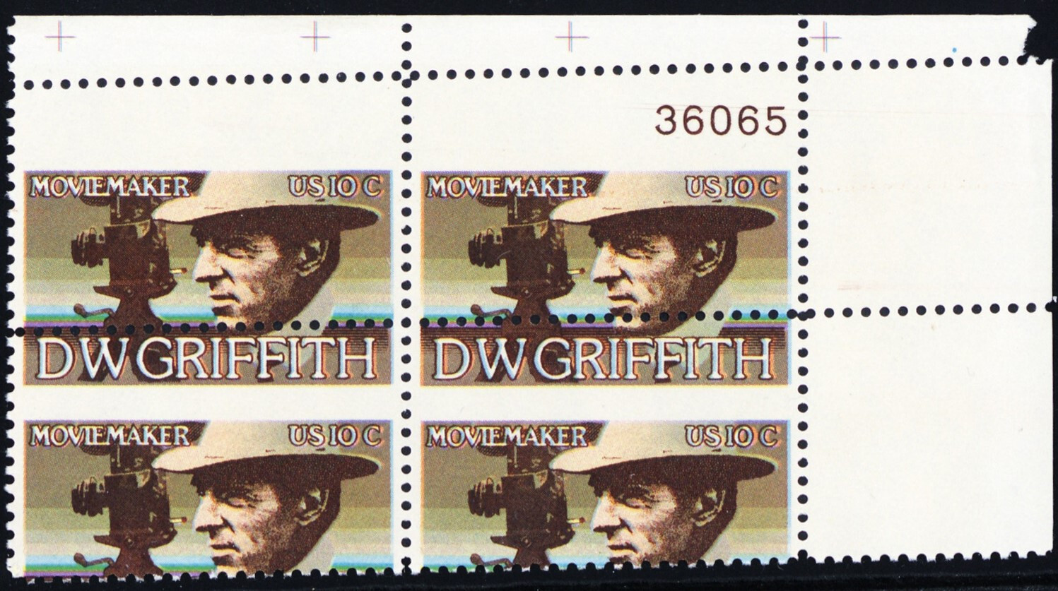 1555, MNH 15¢ Huge Misperf Error With The PL# Captured on One Stamp ...