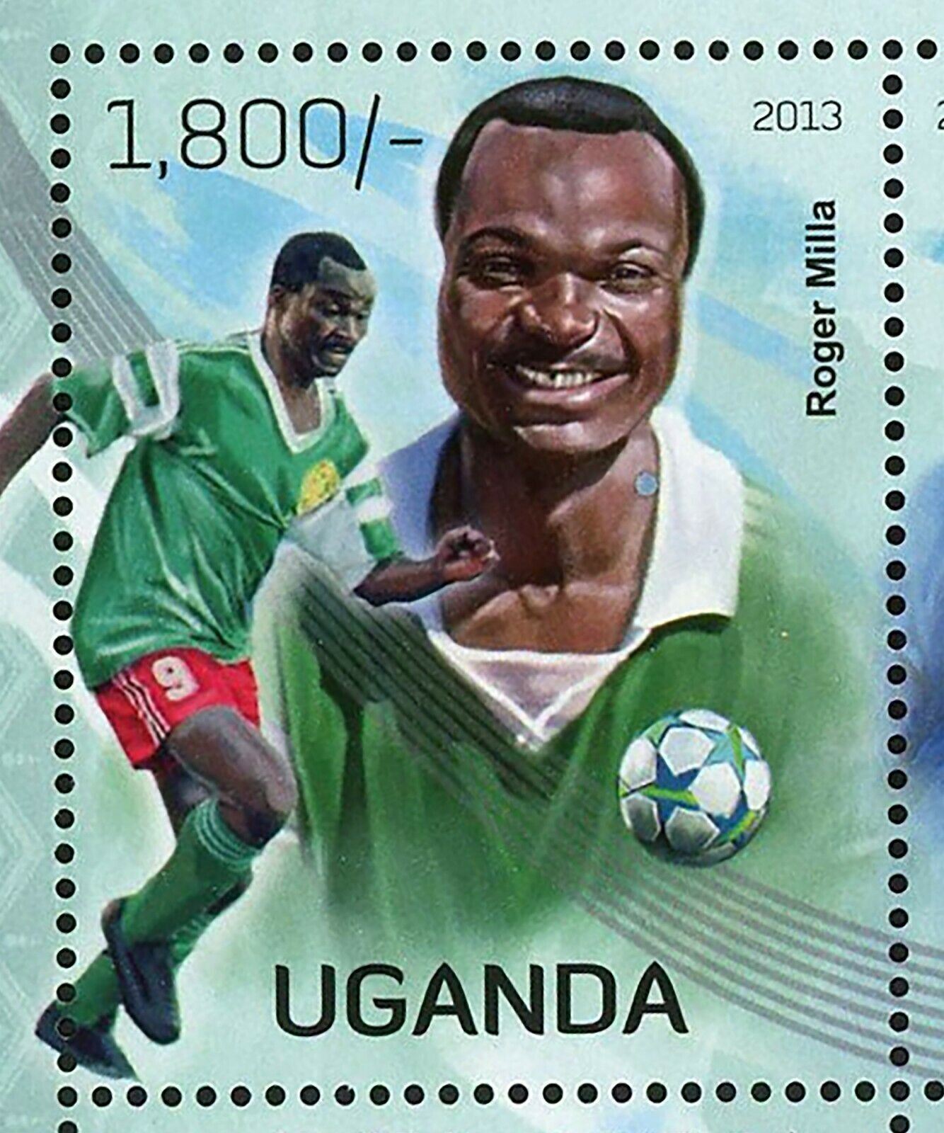 Football Players Stamp Roger Milla Nwankwo Kanu Abedi Pele S/S MNH ...