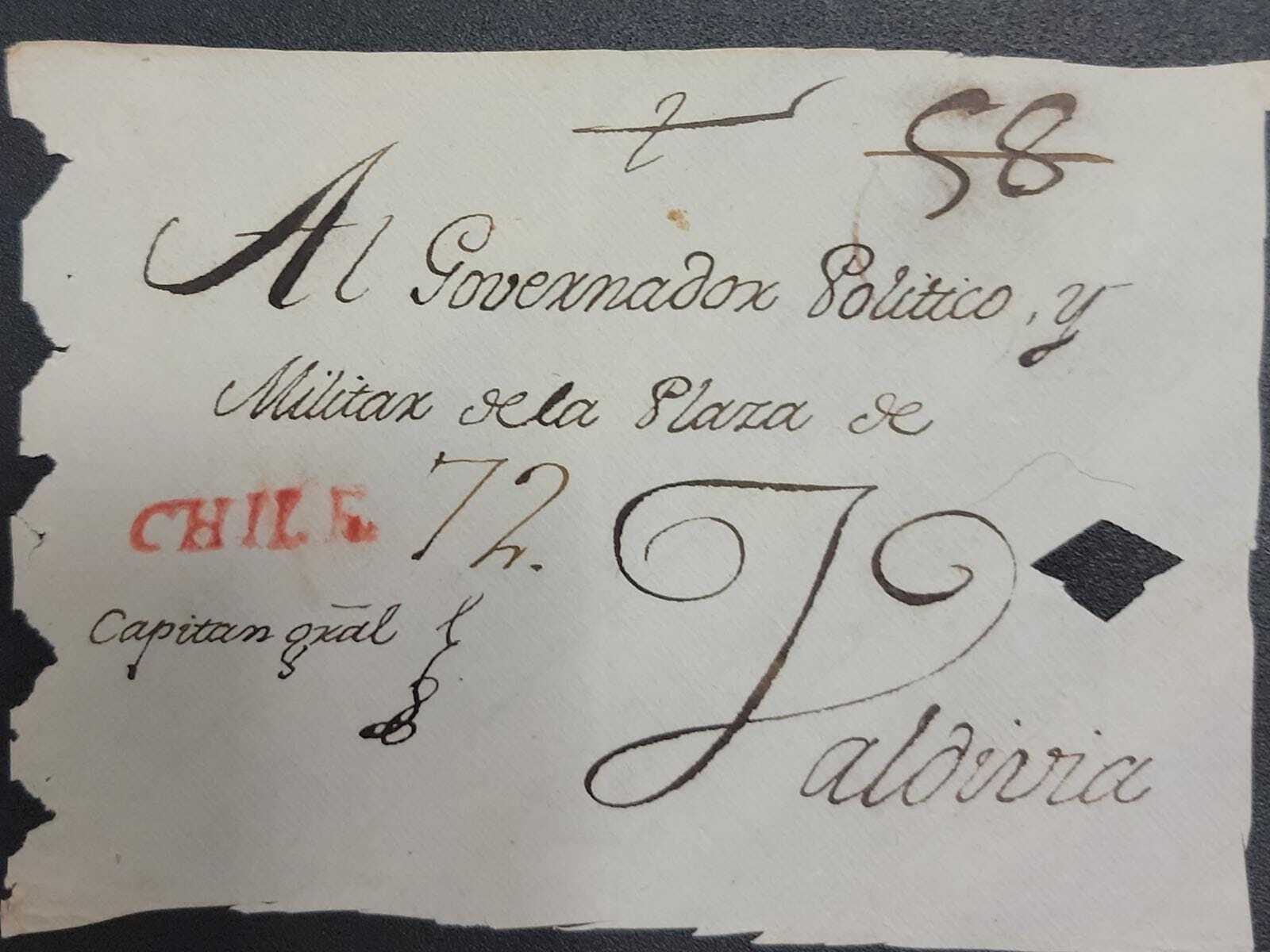 O) Chile, Colonial Mail, Holy Inquisition, Santa Inquisicion ...