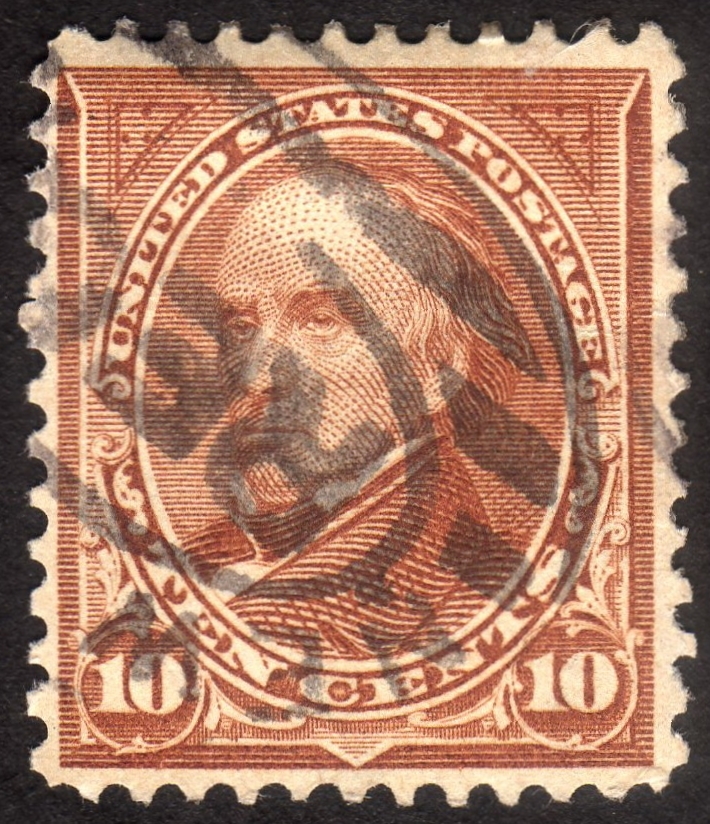 1898, US 10c, Webster, Used, Sc 283 | United States, General Issue ...