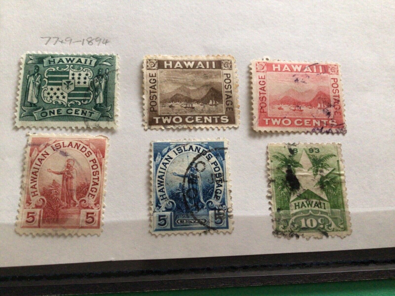 Hawaii mounted mint and used stamps A10830 | United States, Stamp ...