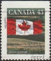 Canada 1994 Sc#1359ds 43c Flag Over Fields USED-Fine-NH. | Canada ...