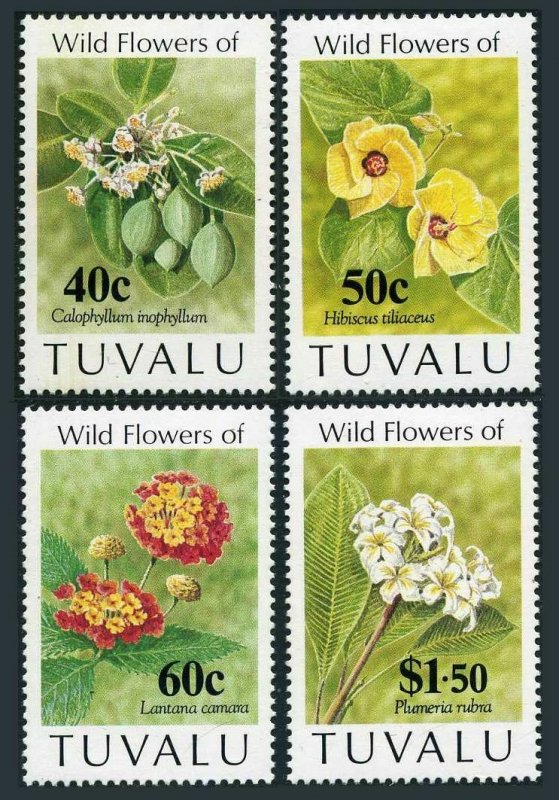 Tuvalu 625-628,MNH.Michel 650-653. Wild Flowers 1993. | Australia ...