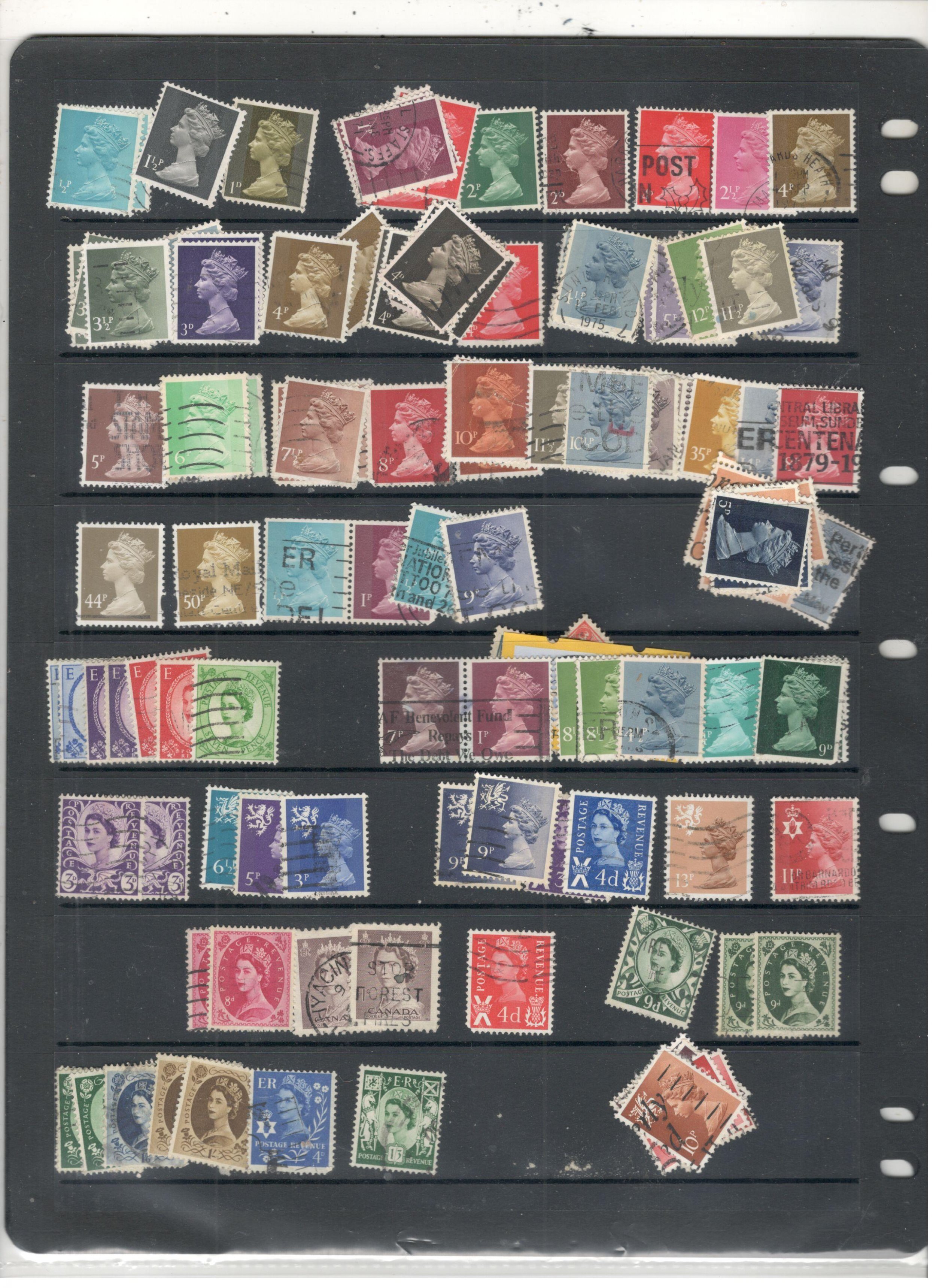 Great Britain Collection On Stock Sheets Both Mint Used Great