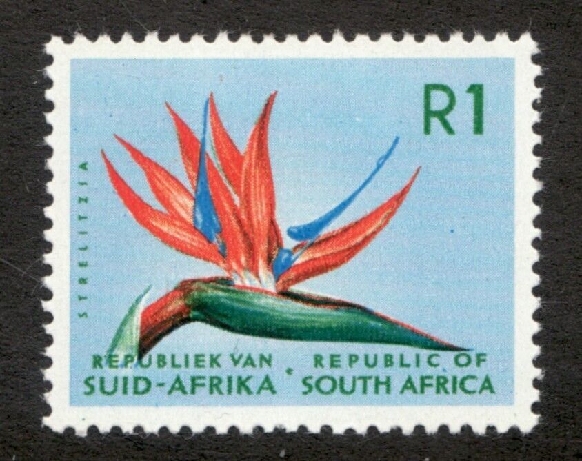 1964 South Africa Sc# 324 - 1 Rand, Bird of Paradise Flower- MH stamp ...