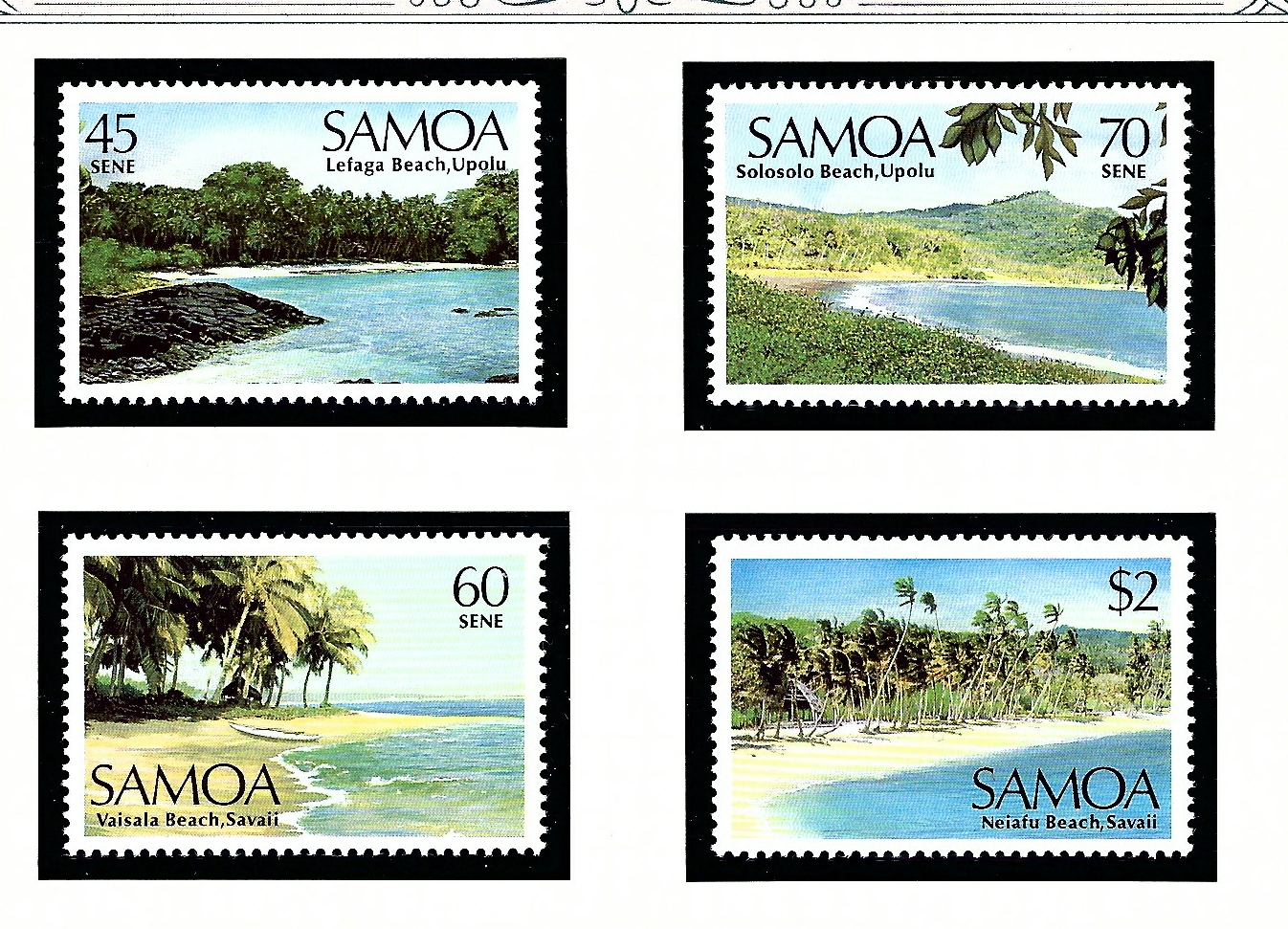 Samoa 697-700 MNH 1987 Landscapes | Australia & Oceania - Samoa ...
