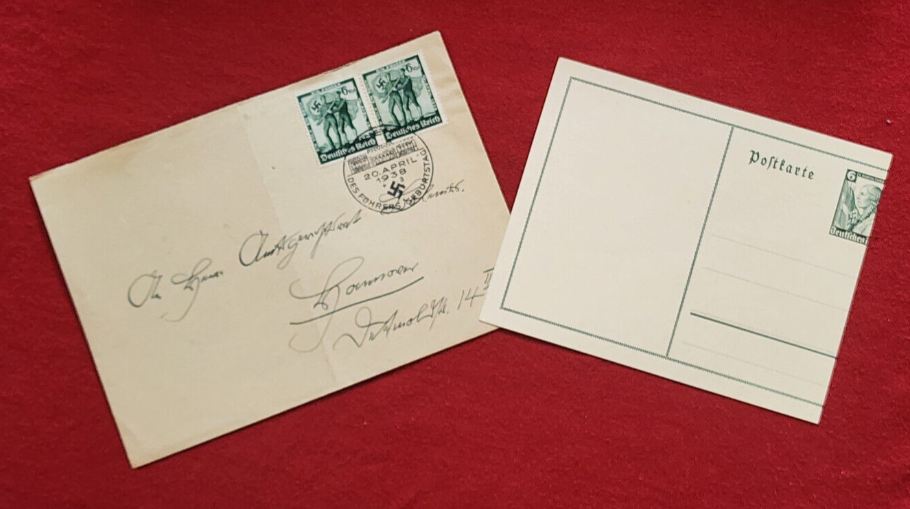 WW2 WWII German Third Reich Nazi Cover Adolf Hitler birthday Cancel ...