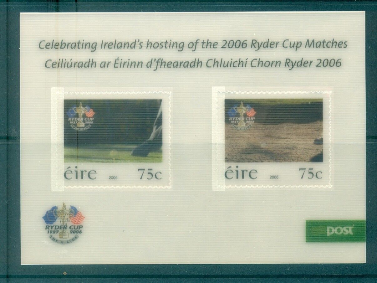 Ireland - Sc# 1682. 2006 Ryder Cup Golf 3D Souv. Sheet. MNH $5.75 ...