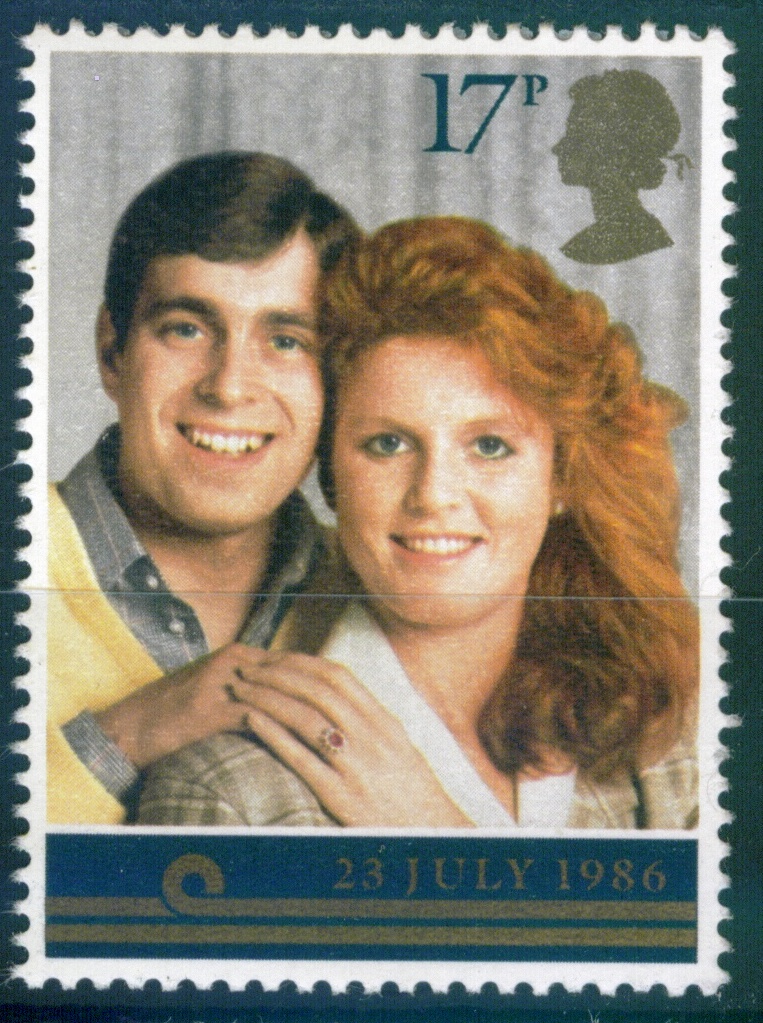 Great Britain 17p Prince Andrew & Sarah Ferguson issue of 1986, Scott ...