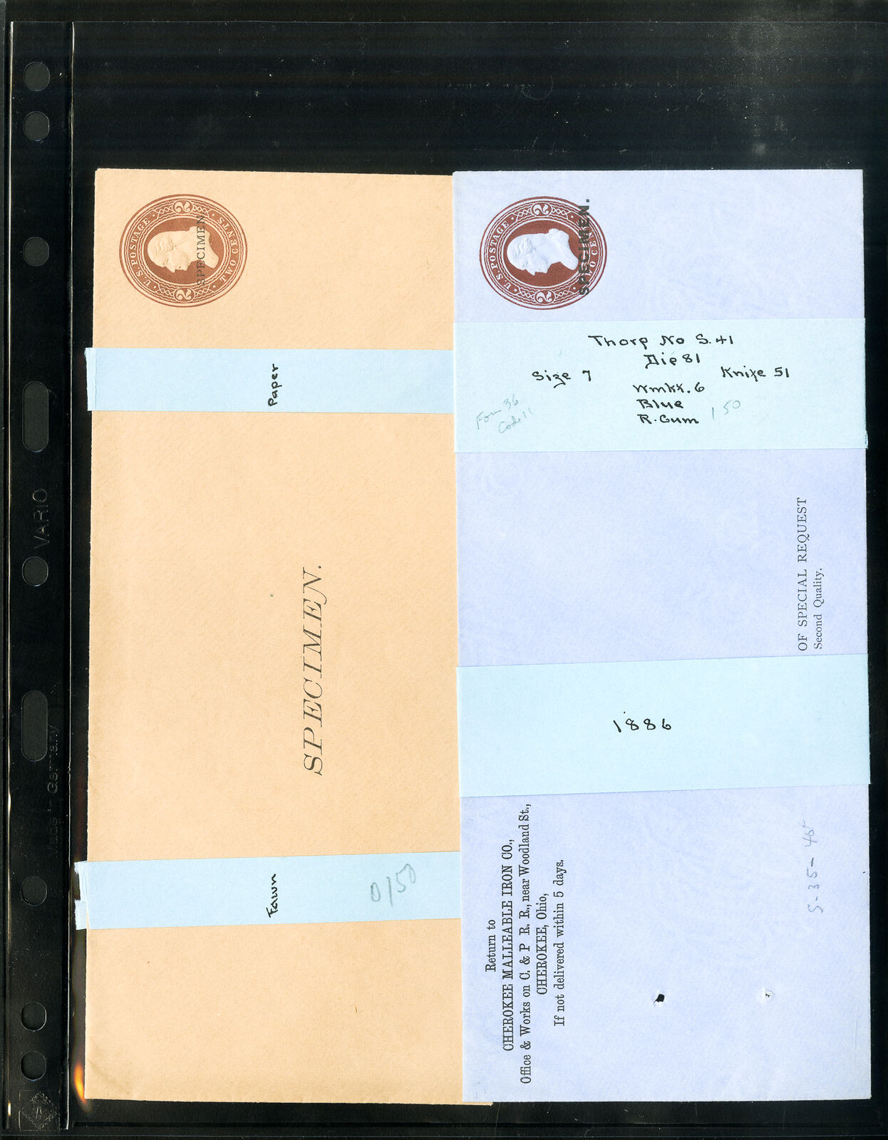 US 14 Rare Classic Specimen Entire Envelopes All Thorpe Listed | United ...