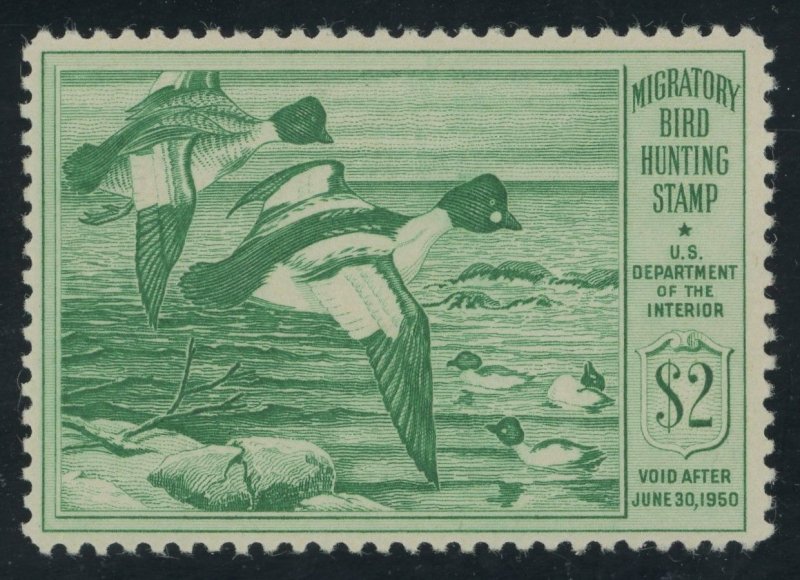 USA RW16 - 1949 Federal Duck Hunting Stamp - F/VF Mint light hinged ...