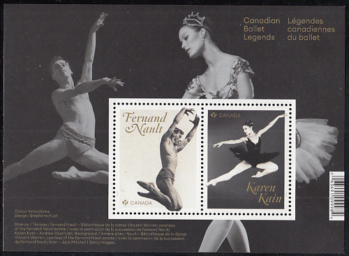 Canada 2021 MNH Canadian Ballet Legends Fernand Nault, Karen Kain ...