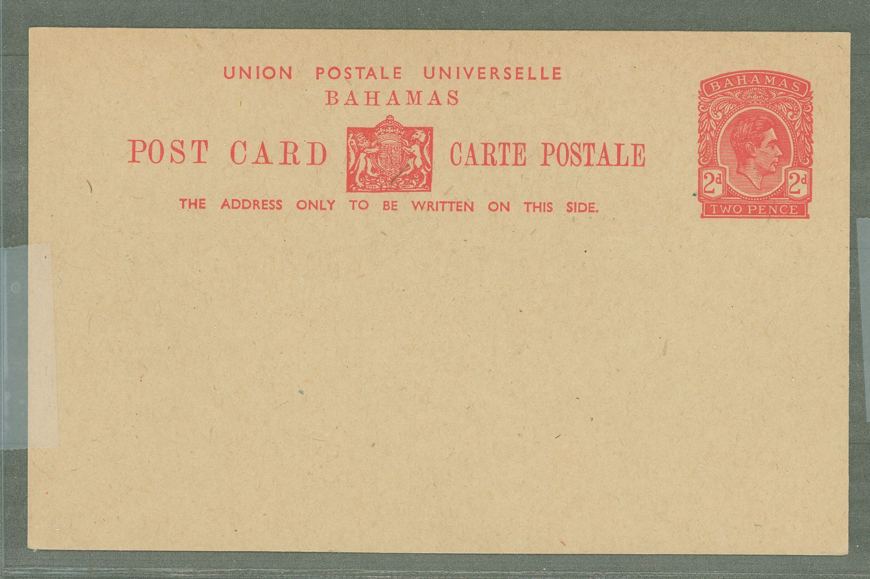 Bahamas 1952 2c Carmine red on brownish buff very clean | Caribbean ...