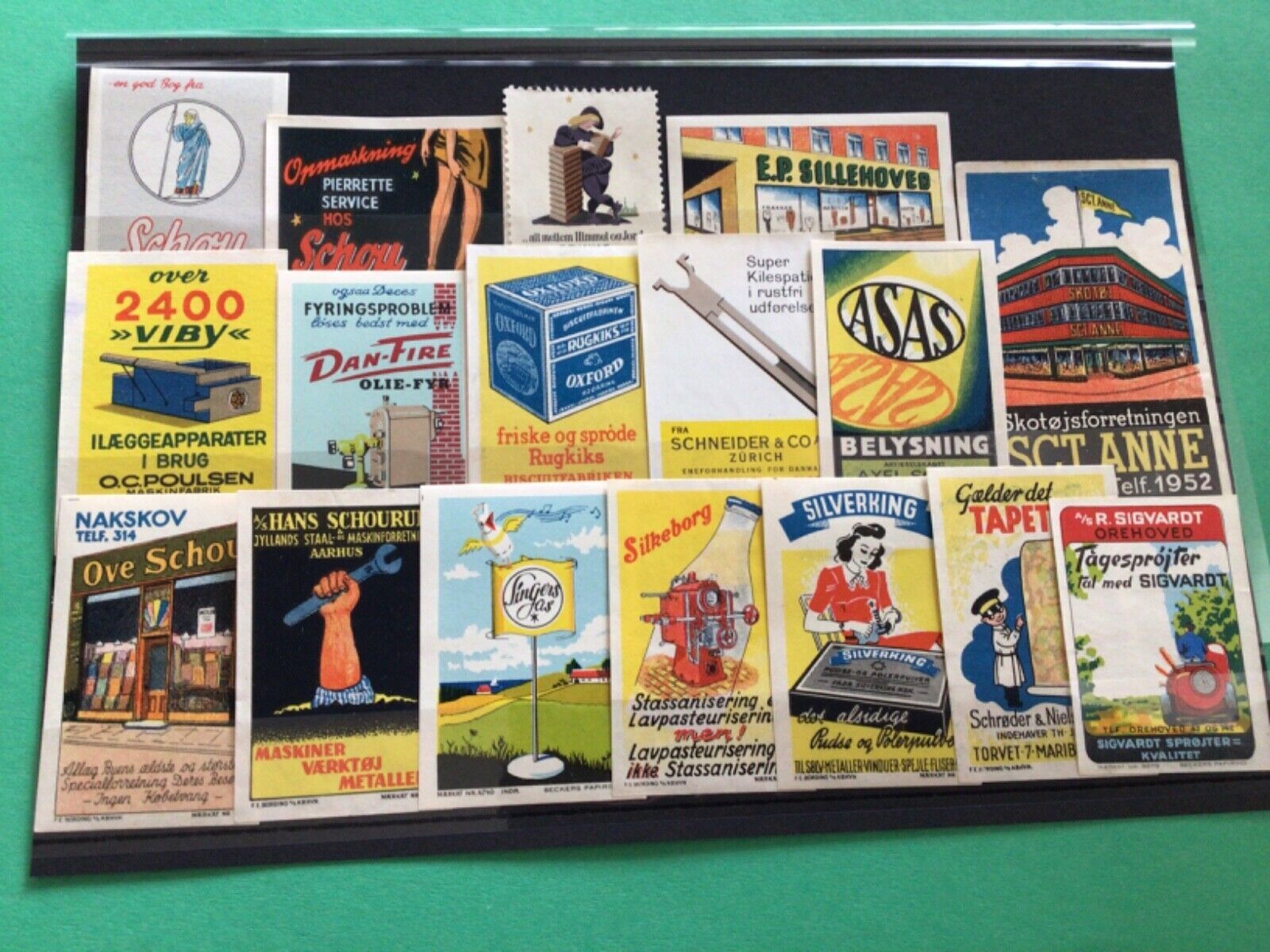 European original vintage advertising poster stamps cinderella stamps ...