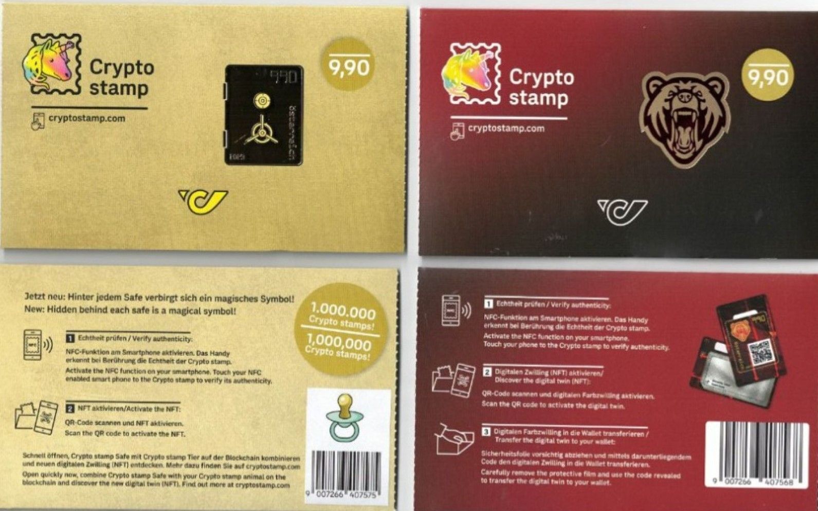 Austria 2023 , Crypto Stamp , Edition 5 Safe . 'Bear' + "Pac... | Europe - Austria, Stamp / HipStamp