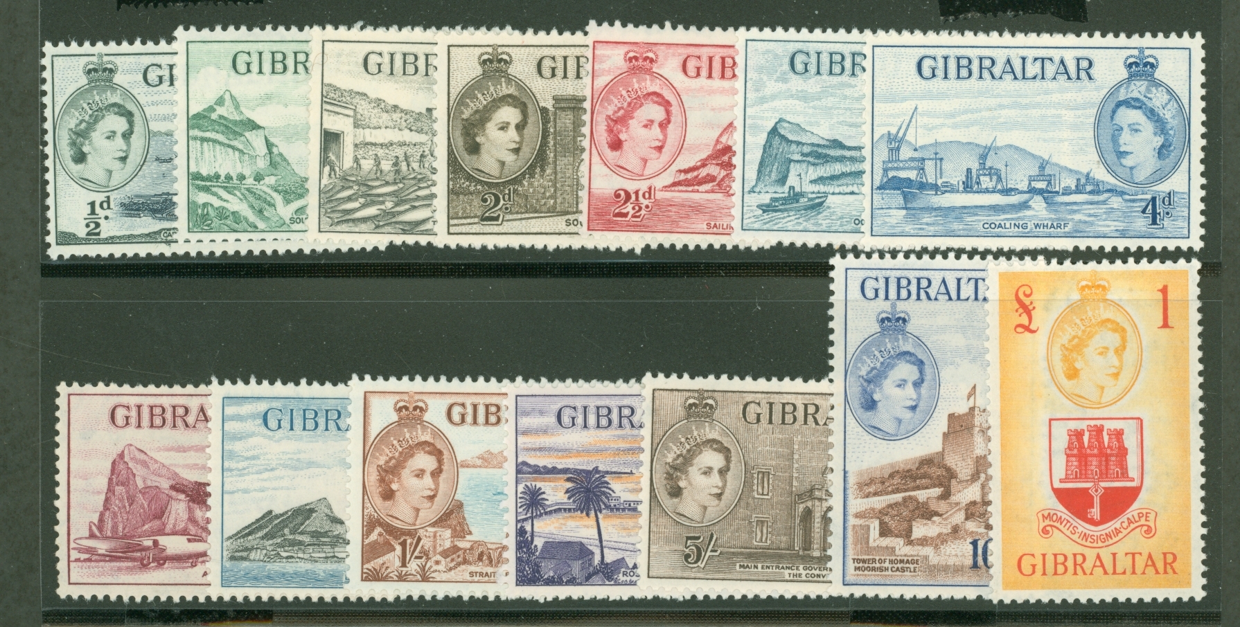 Gibraltar #132-145 Single (Complete Set) | Europe - Gibraltar, General ...
