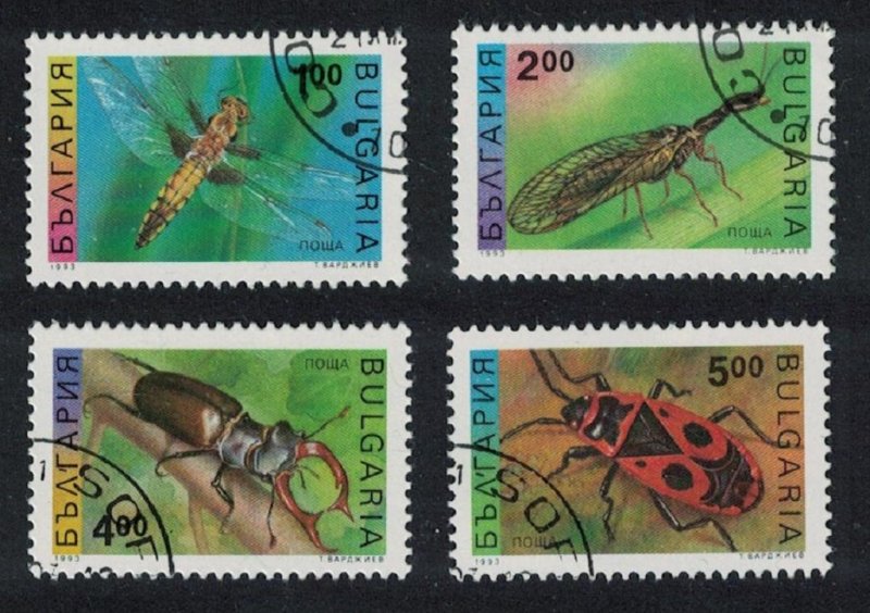 Bulgaria Dragonfly Beetles Insects 4v 1992 Canc SG#3852-3859 | Europe ...