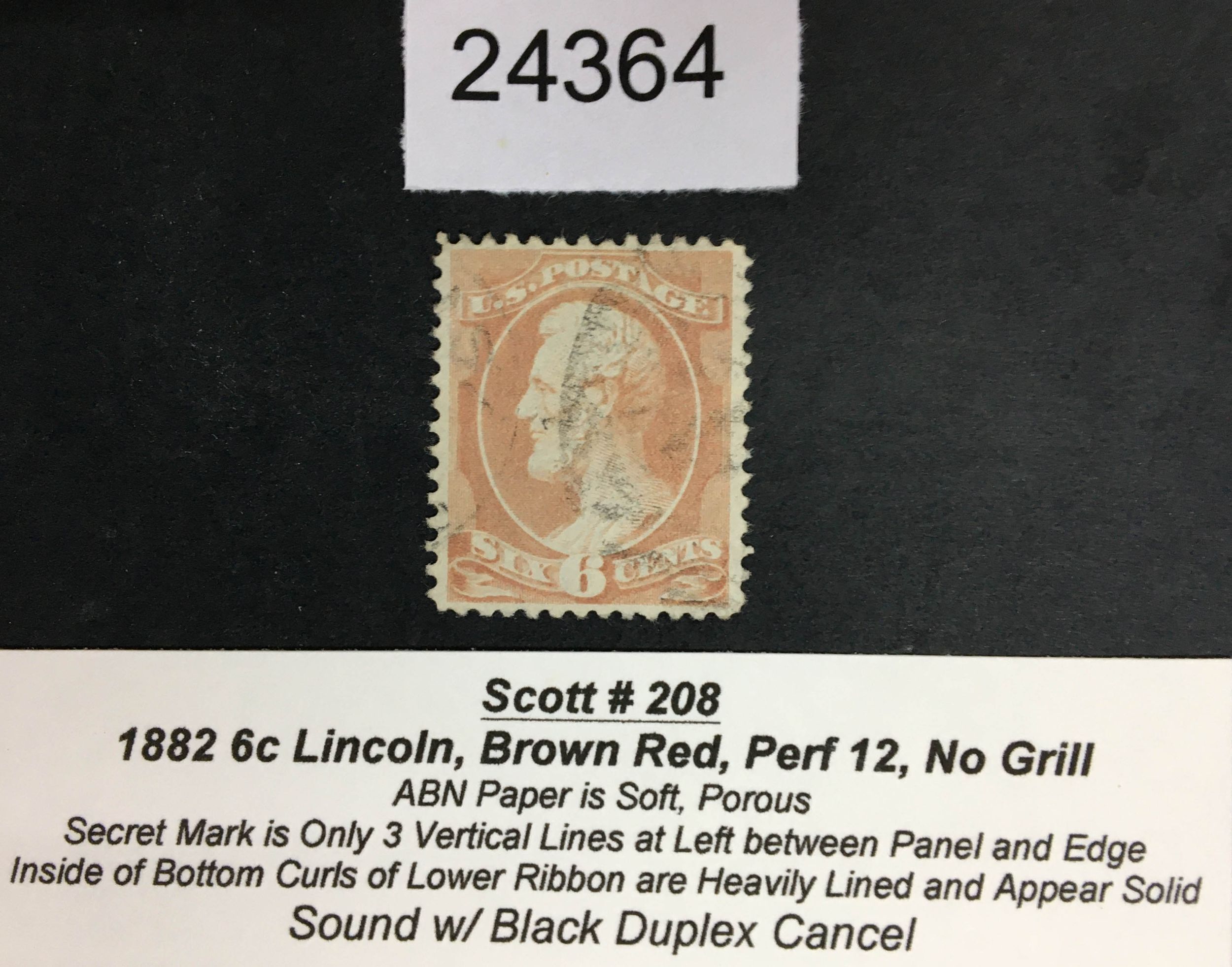 US Stamps # 208 Used CAT. $110 LOT #24364 | United States, General ...