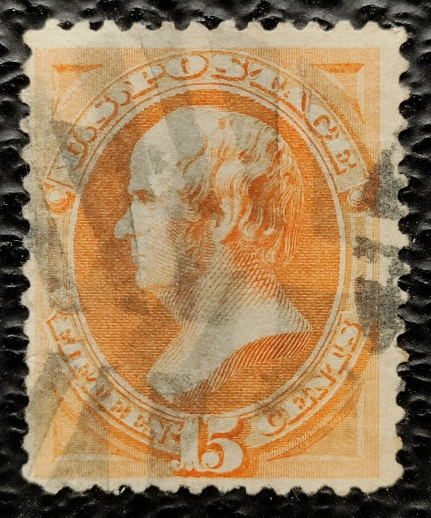 Matt's Stamps Scott #163 15-Cent Daniel Webster, With Secret Marks ...
