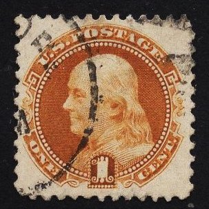 US Stamp #123 1c Buff Franklin WITHOUT GRILL USED SCV $425 | United ...