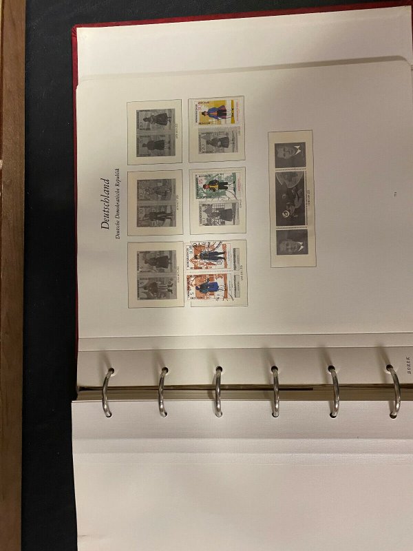 Germany DDR Borek Hingless Stamp Album, 1962-70, In 2 Binders, JFZ ...