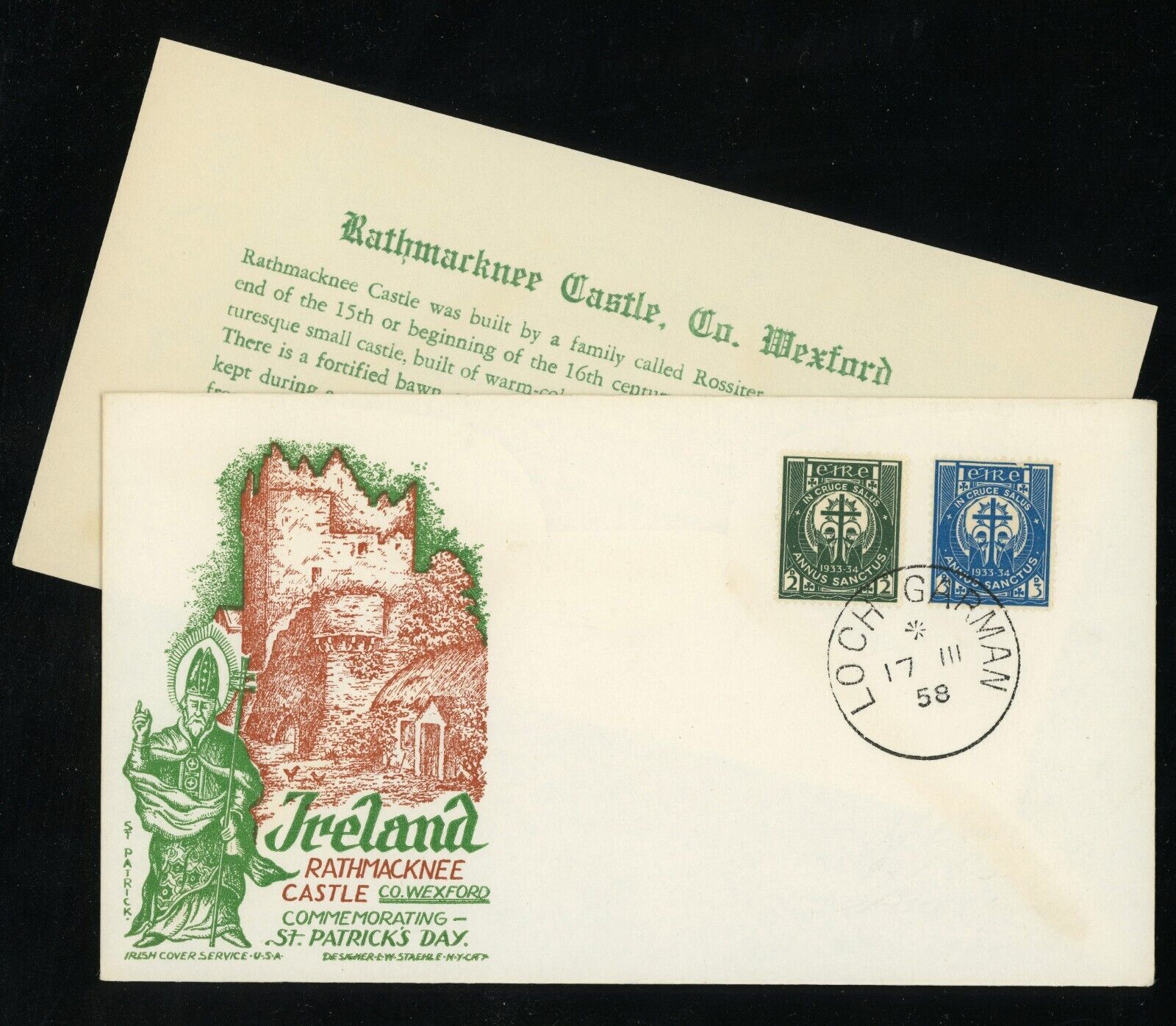 Ireland Rathmacknee Derryhivenny Castles St. Patrick's Day Irish Covers ...