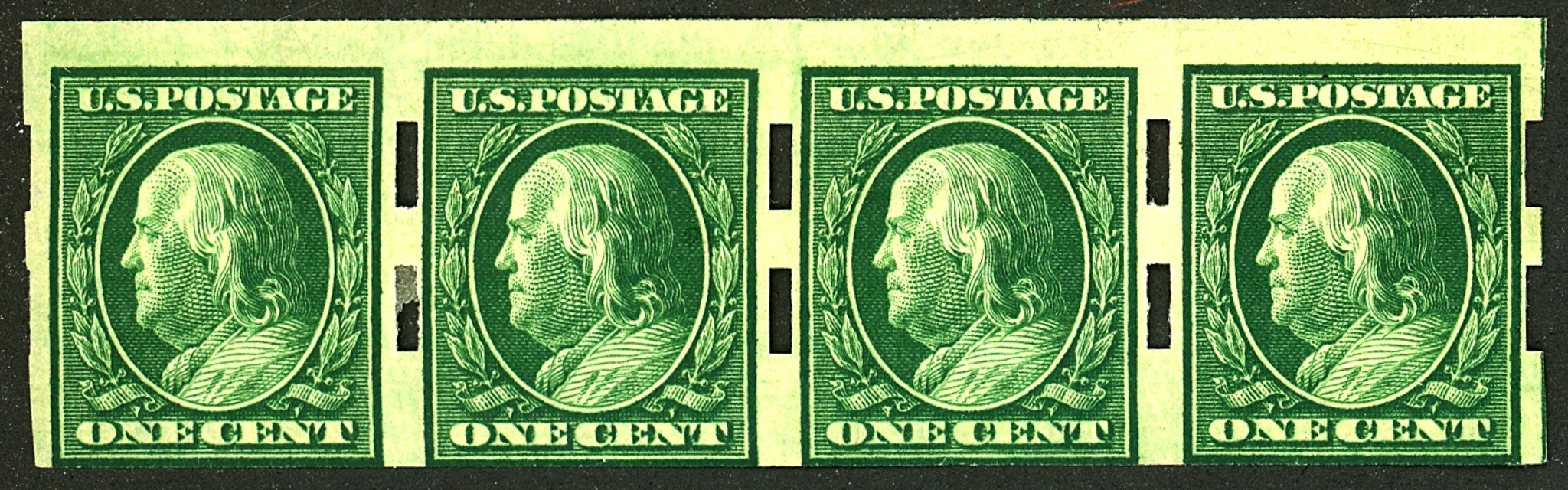 U.S. #343 Mint Schermack Strip of 4 OG HR | United States, General ...