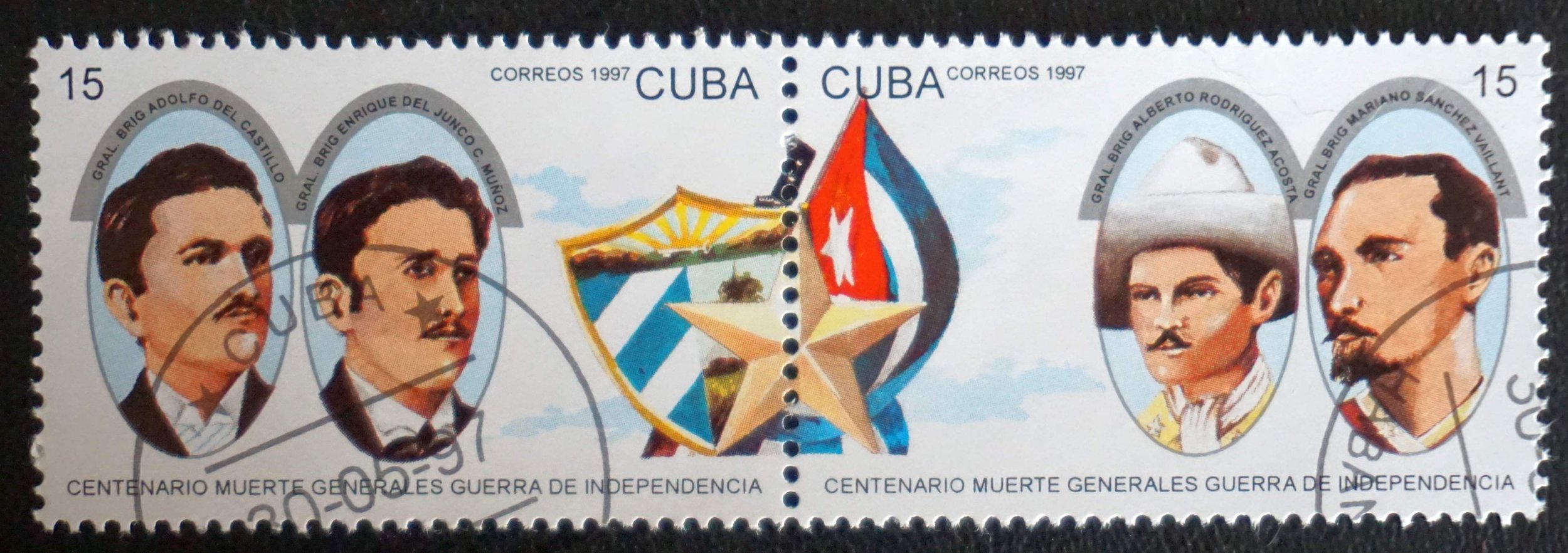 CUBA Sc# 3824-3825 MILITARY GENERALS MEMORIAL Cpl set of 2 1997 used ...