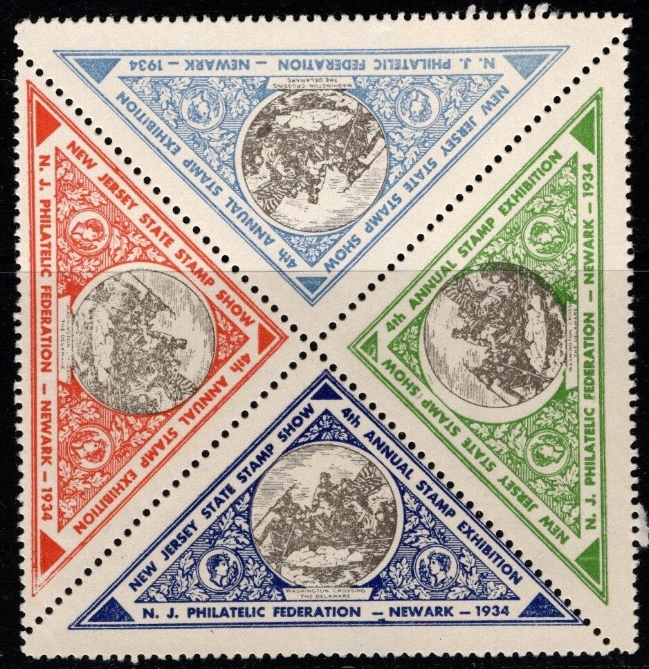 1934 US Cinderella New Jersey State Stamp Show 4th Annual Exhibition ...