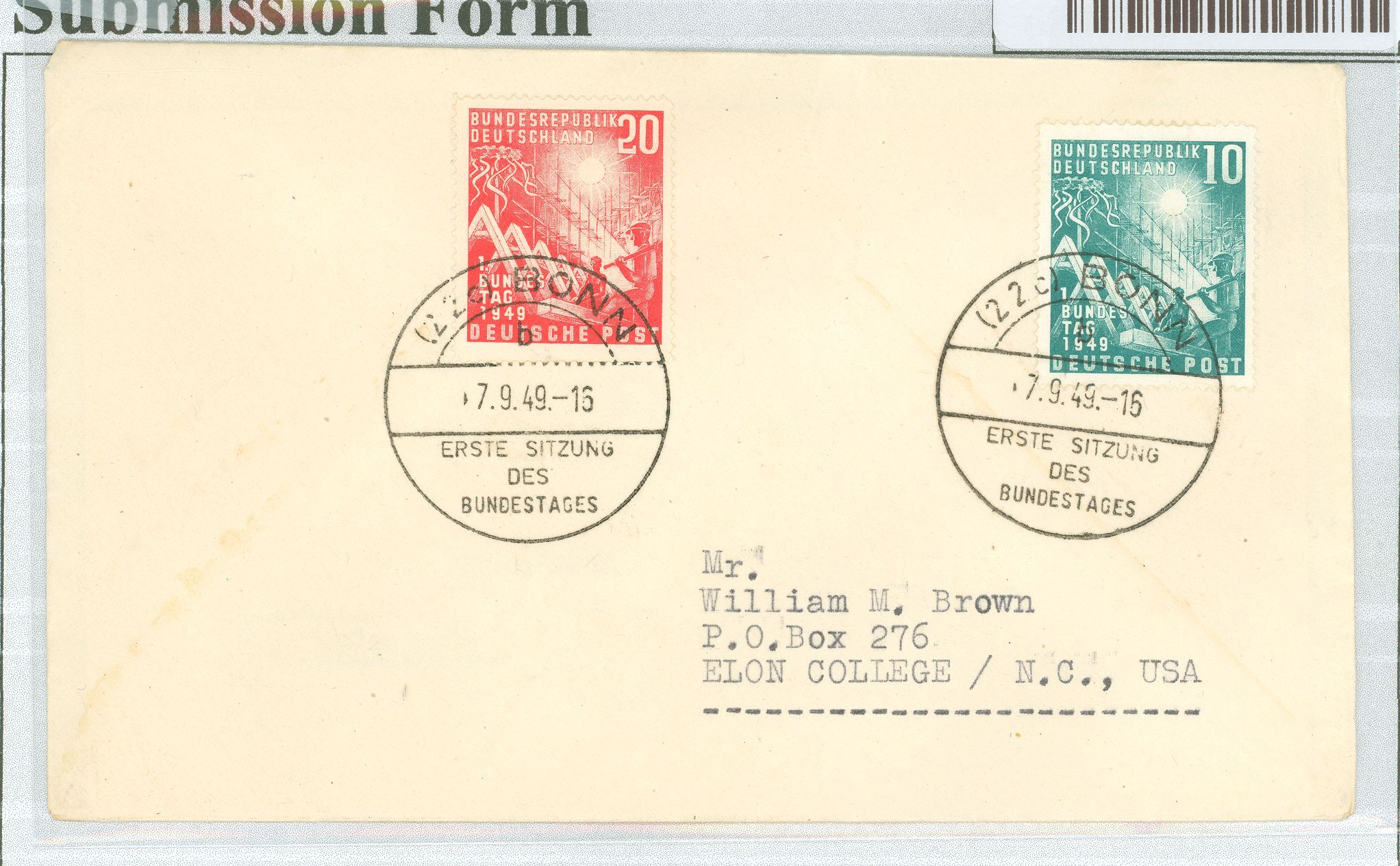 Germany #665-66 Single (Complete Set) (Fdc) | Europe - Germany ...