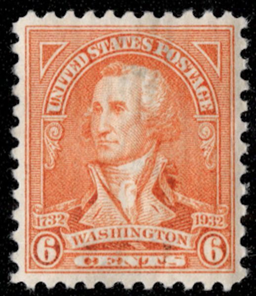US #711 SUPERB mint never hinged, a perfect stamp, seldom seen so well ...